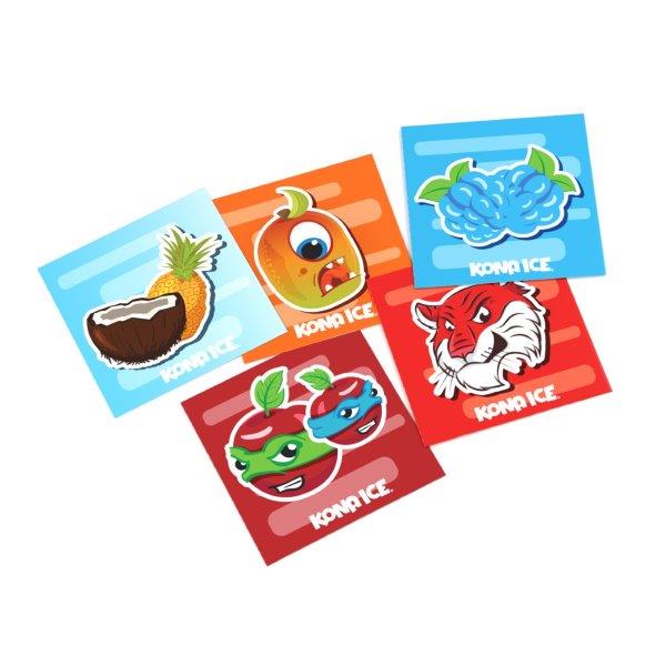 Flavor Character Stickers - The Kona Ice Shop